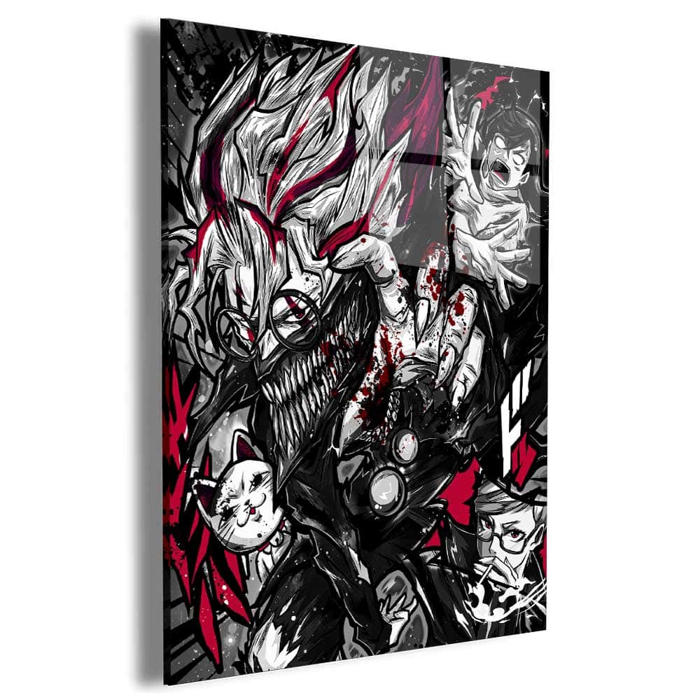 Okarun Dandadan BWR Wall Art – Canvas Freaks