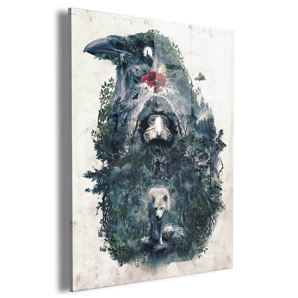 3 Eye Raven Wall Art – Canvas Freaks