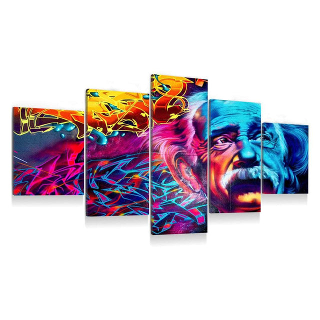 Psychedelic Einstein Wall Art – Canvas Freaks
