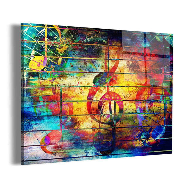 Abstract Musical Notes Wall Art – Canvas Freaks