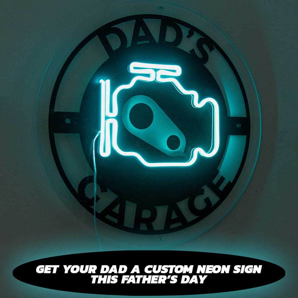Neon Dad Sign – Canvas Freaks