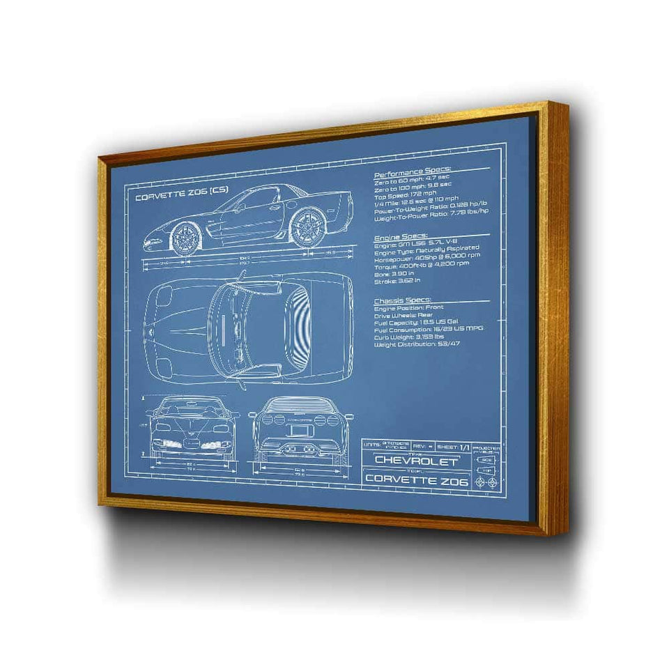 Corvette (C5) Z06 | 2001-2004 | Wall Art – Canvas Freaks