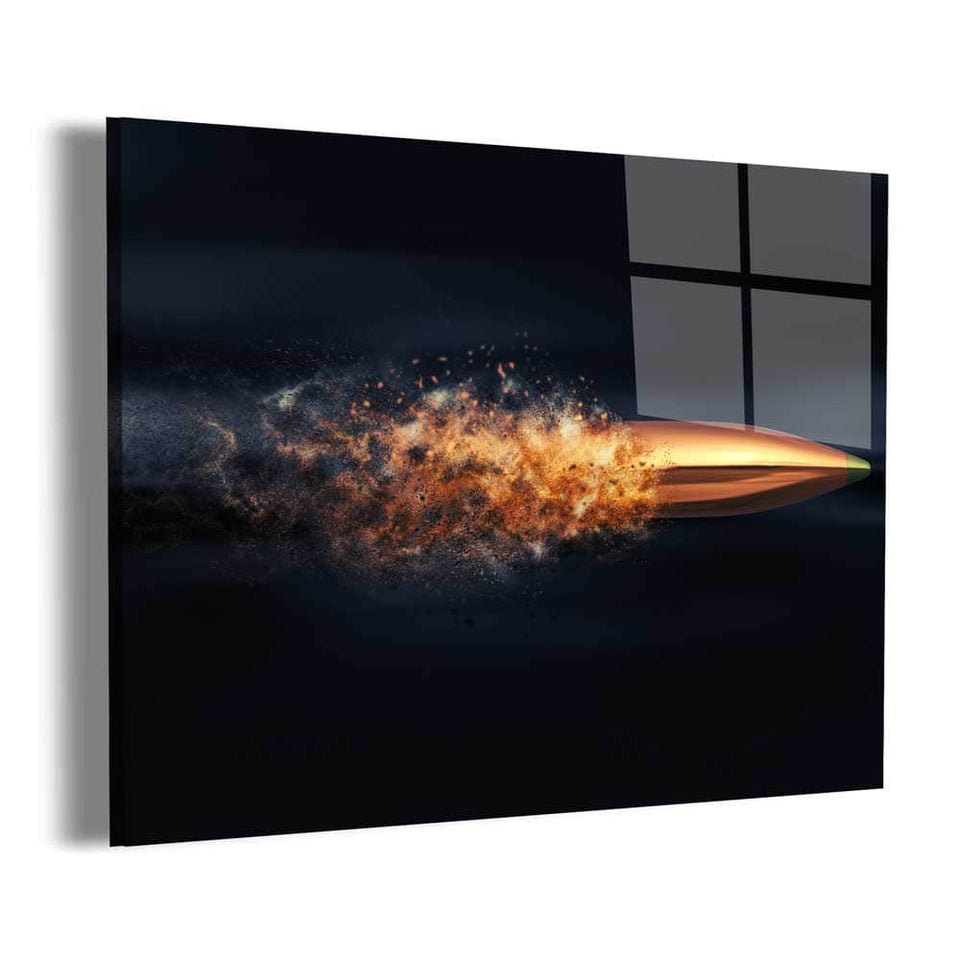 Flying Bullet Wall Art – Canvas Freaks