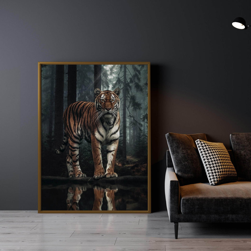 Tiger Reflection Wall Art – Canvas Freaks
