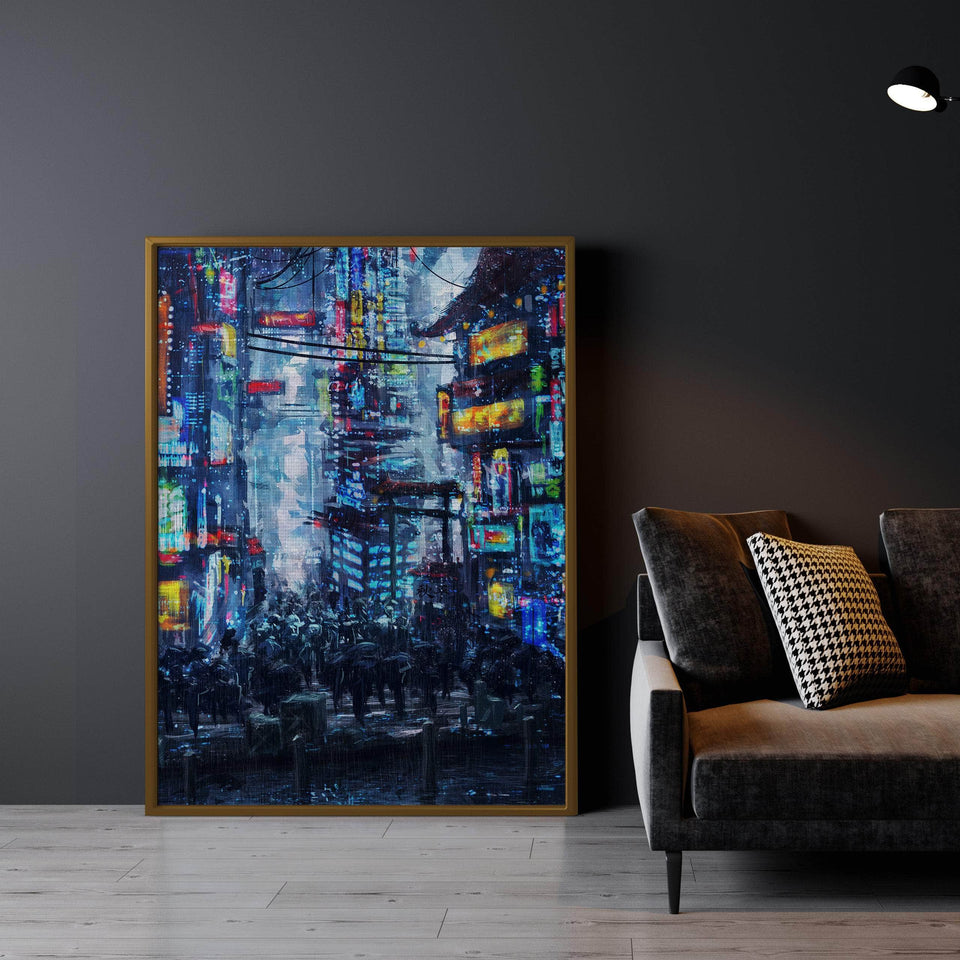 Cyberpunk City Wall Art – Canvas Freaks
