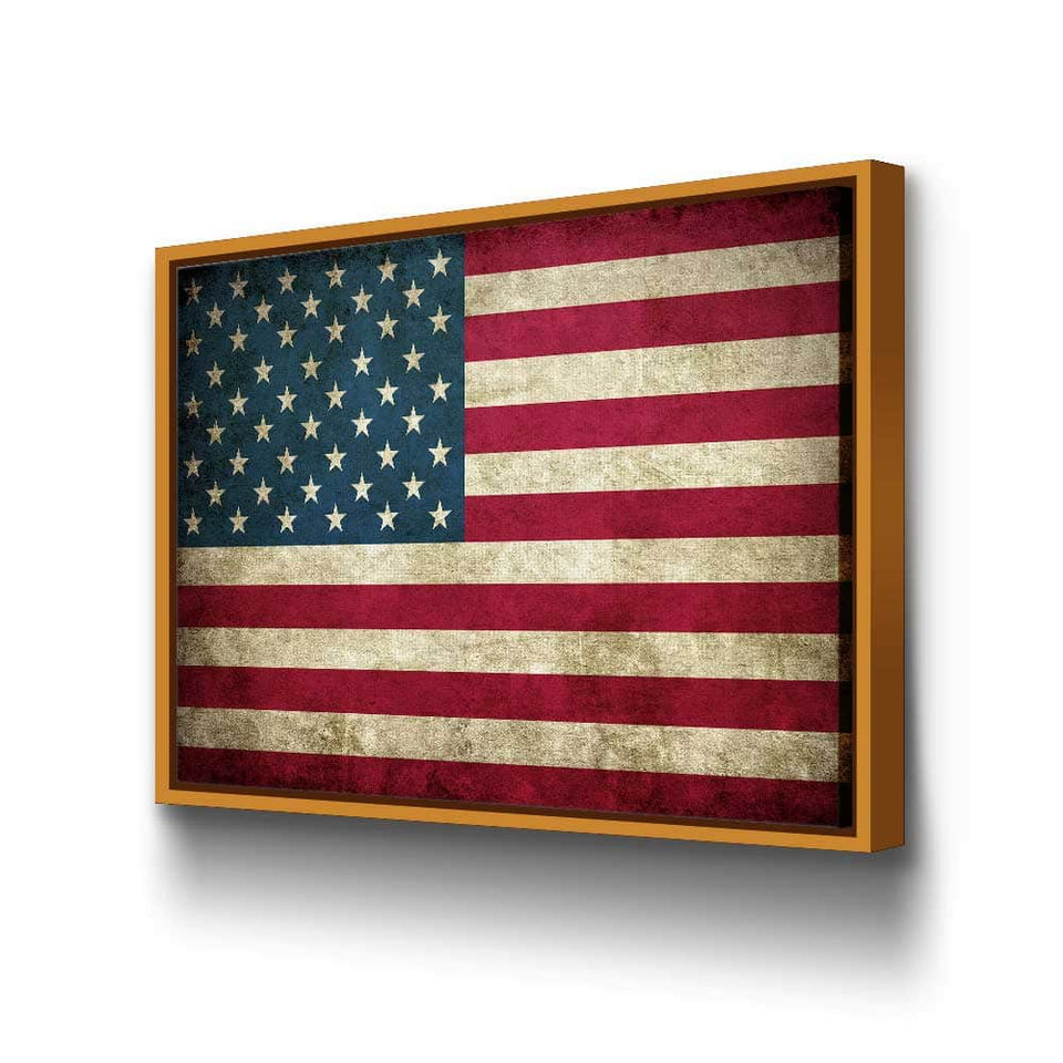 Rustic American Flag Wall Art – Canvas Freaks