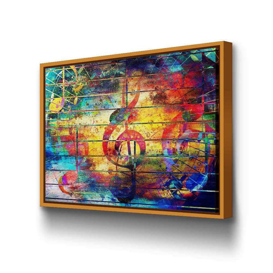 Abstract Musical Notes Wall Art – Canvas Freaks