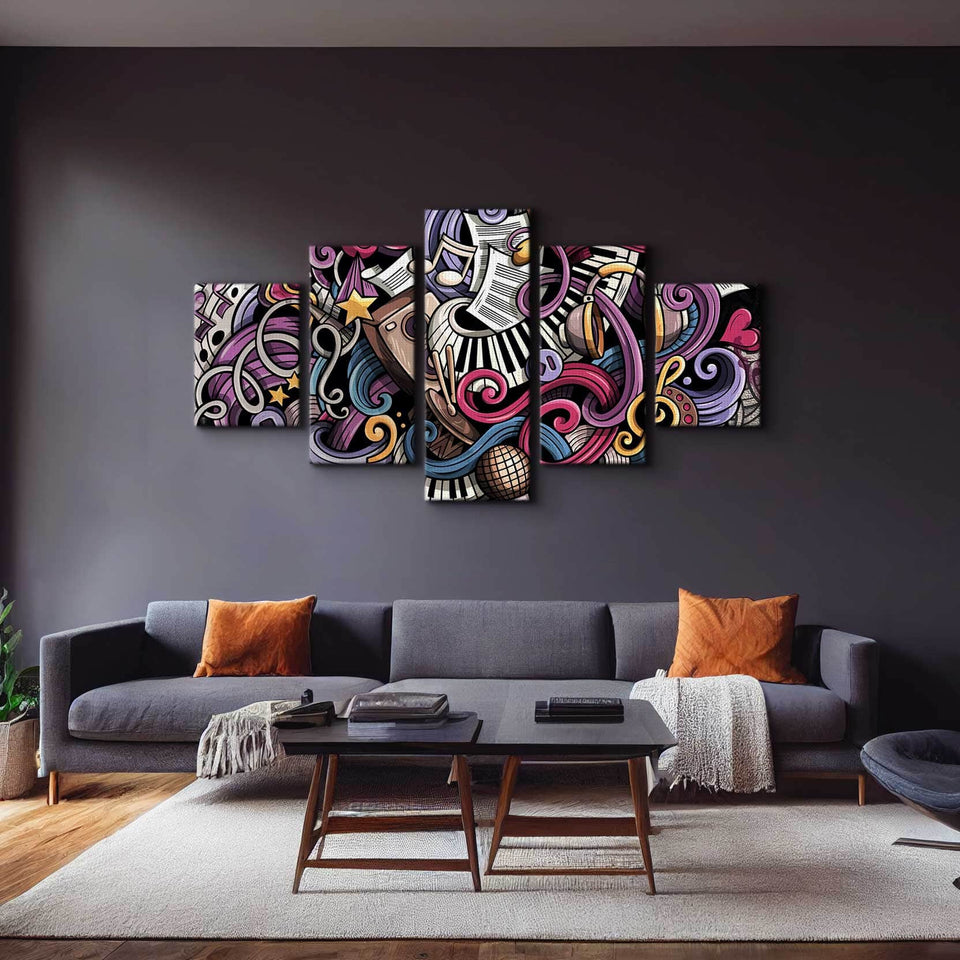 Musical Mural Wall Art – Canvas Freaks