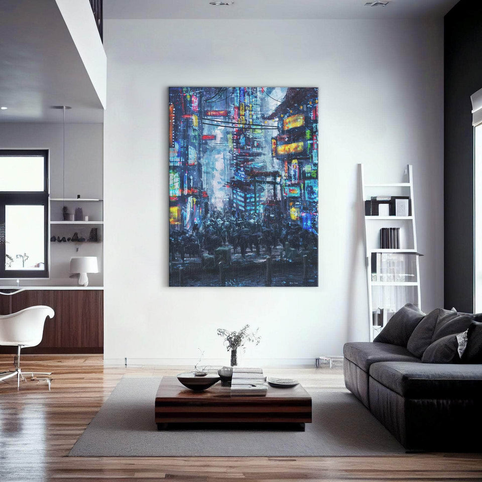 Cyberpunk City Wall Art – Canvas Freaks