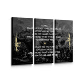 Gun Owner Prayer Black Edition Wall Art – Canvas Freaks