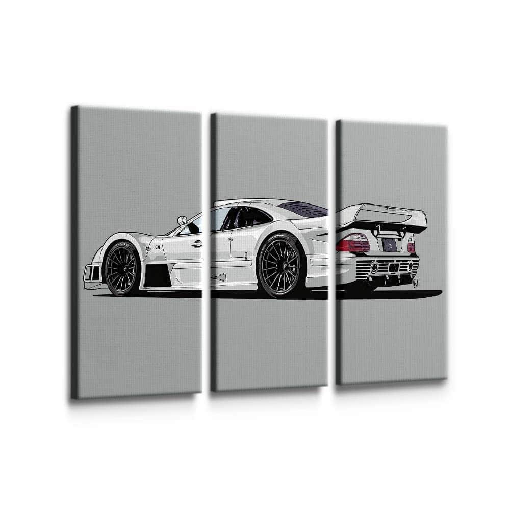 Mercedes CLK GTR Wall Art – Canvas Freaks