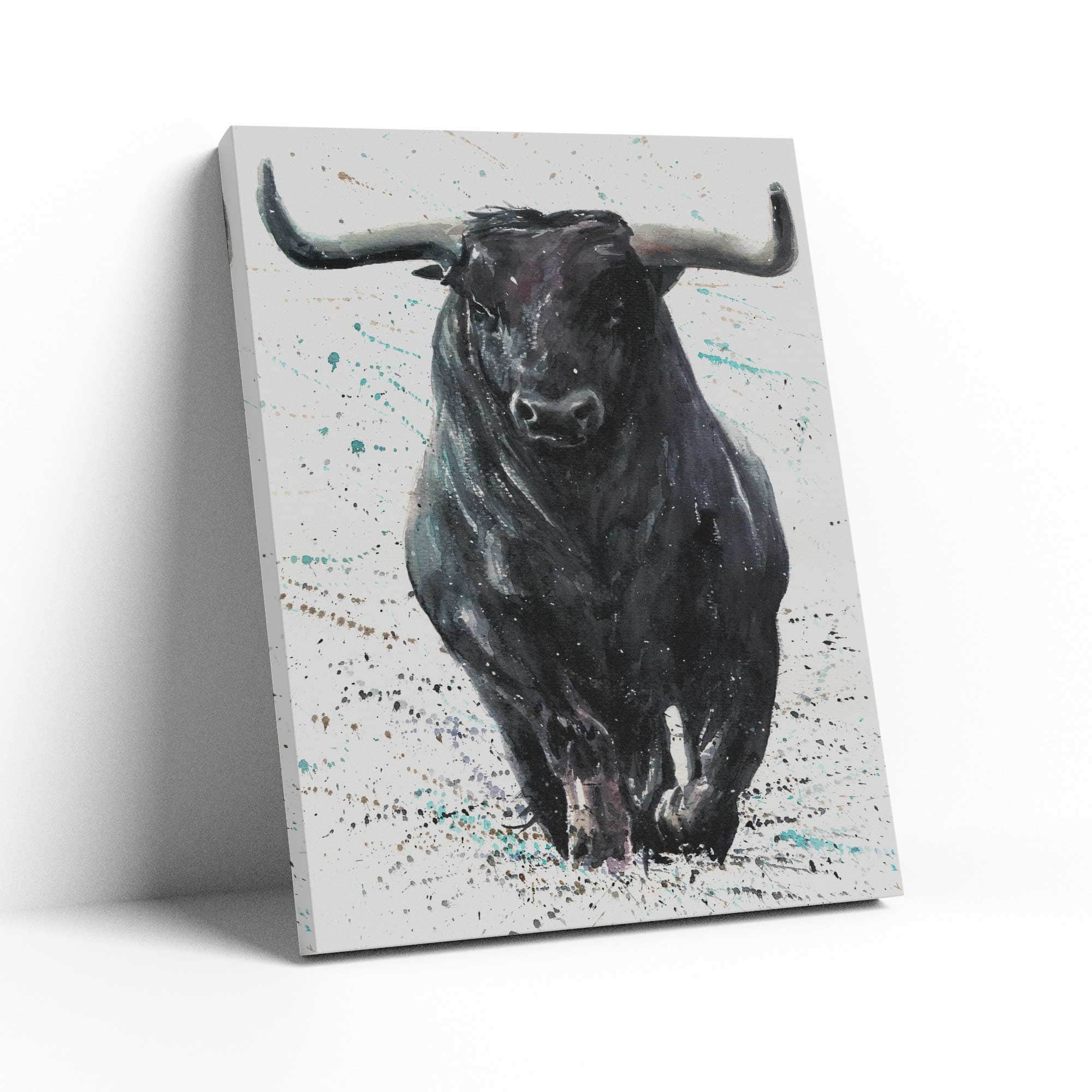Black Bull Wall Art – Canvas Freaks