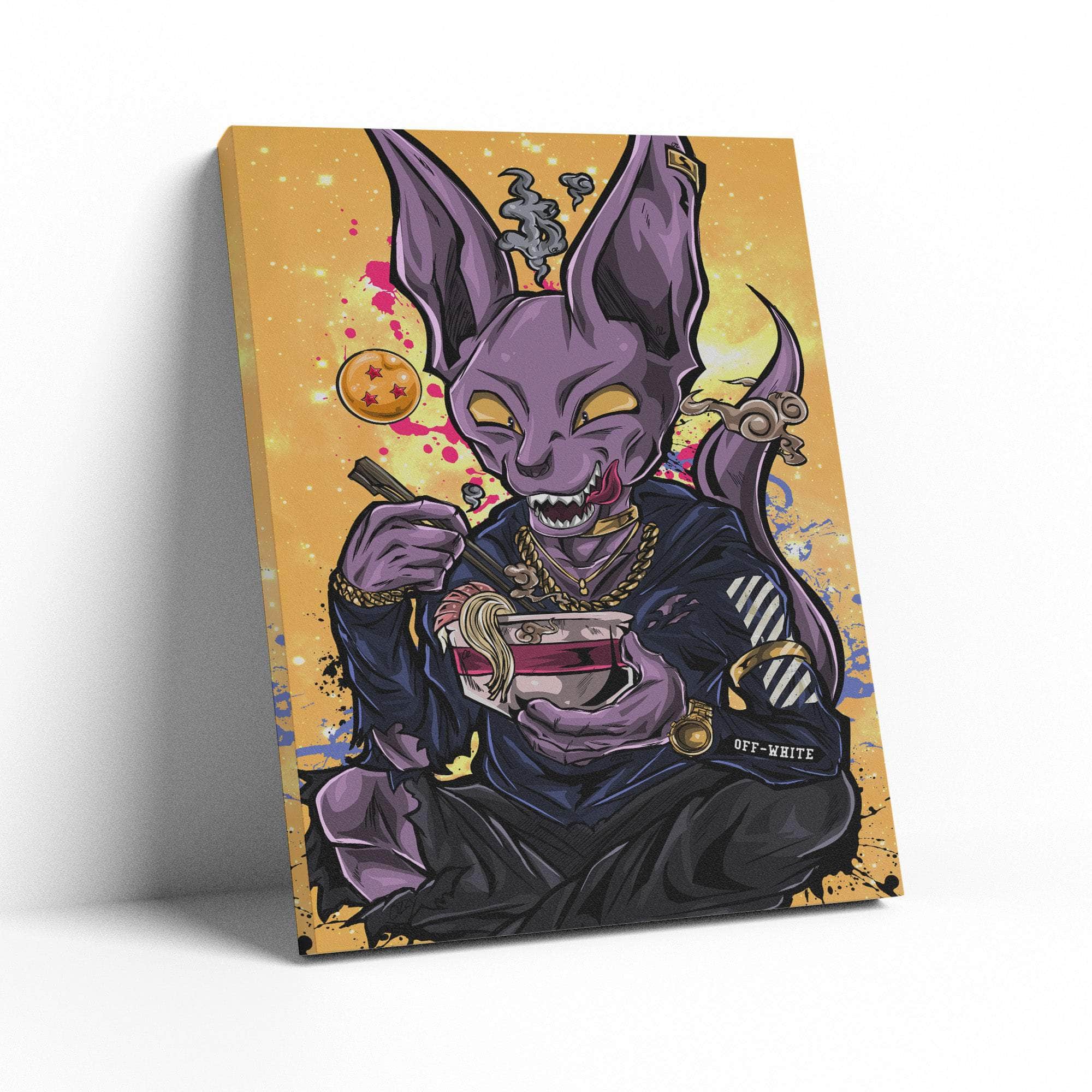 Beerus X Off White Wall Art – Canvas Freaks