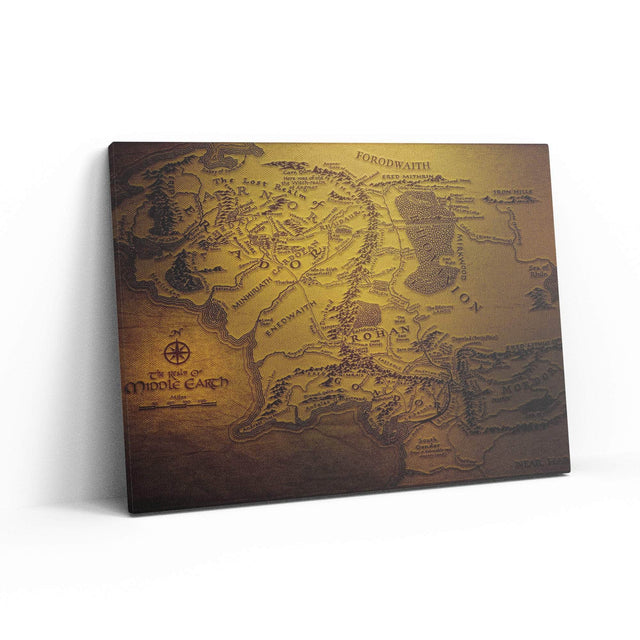 Map of Middle Earth Wall Art – Canvas Freaks