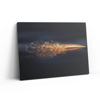 Flying Bullet Wall Art – Canvas Freaks