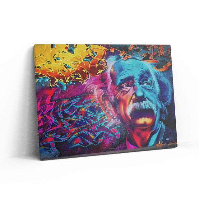 Psychedelic Einstein Wall Art – Canvas Freaks