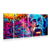 Psychedelic Einstein Wall Art – Canvas Freaks