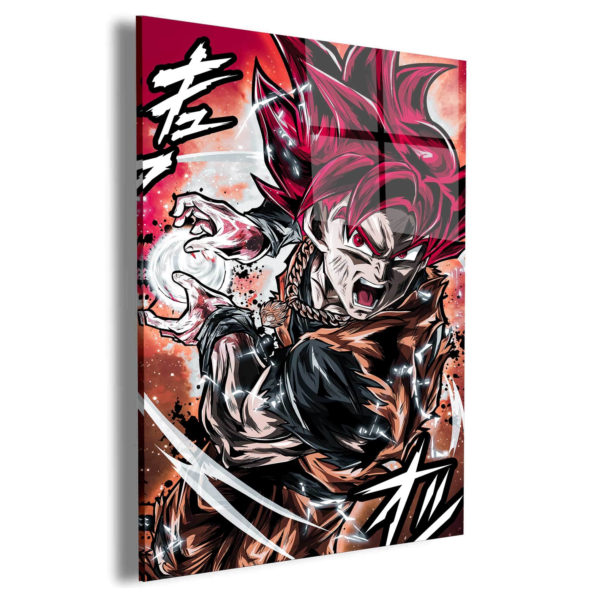 Red God Goku Warm Wall Art – Canvas Freaks