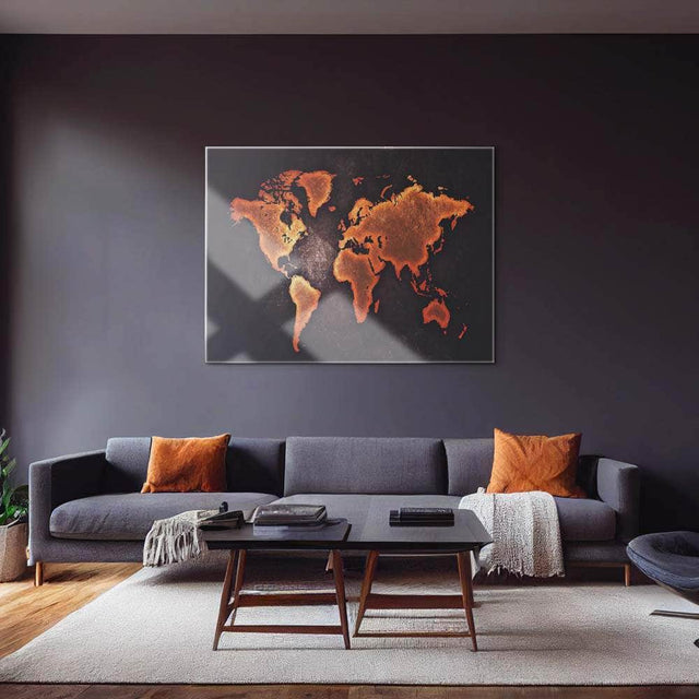 Rustic World Map Wall Art – Canvas Freaks