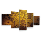 Map of Middle Earth Wall Art – Canvas Freaks
