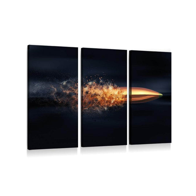 Flying Bullet Wall Art – Canvas Freaks