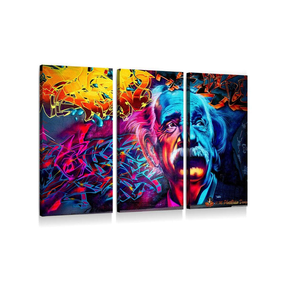 Psychedelic Einstein Wall Art – Canvas Freaks