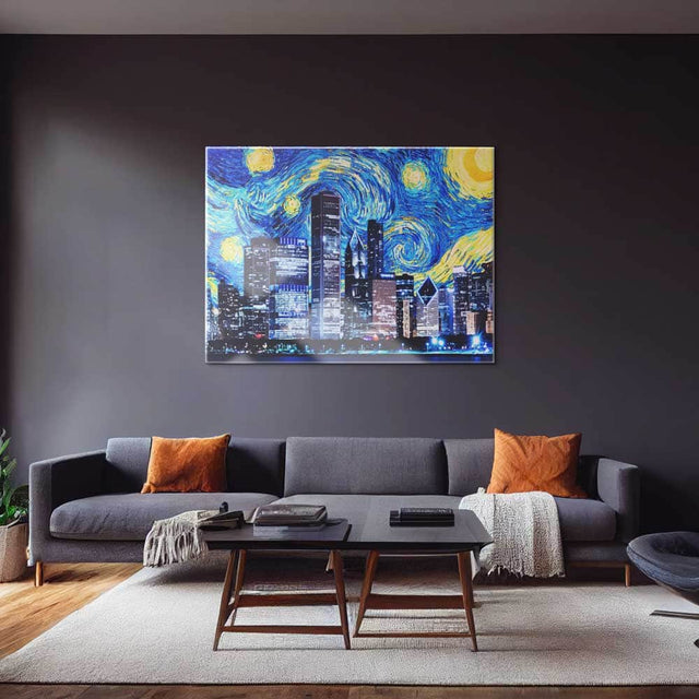Chicago Starry Night Wall Art – Canvas Freaks