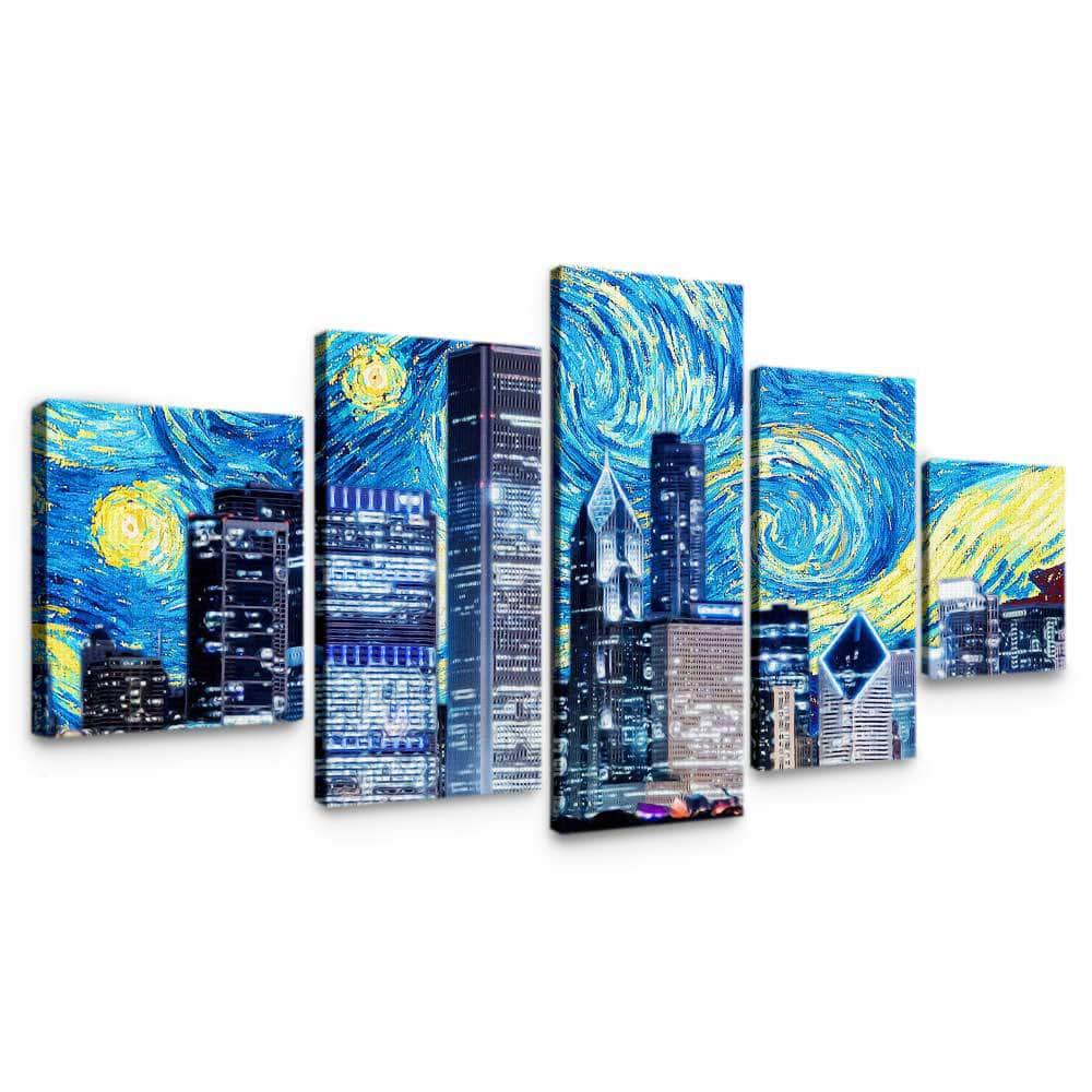 Chicago Starry Night Wall Art – Canvas Freaks