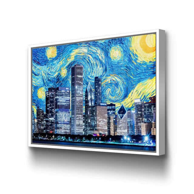Chicago Starry Night Wall Art – Canvas Freaks