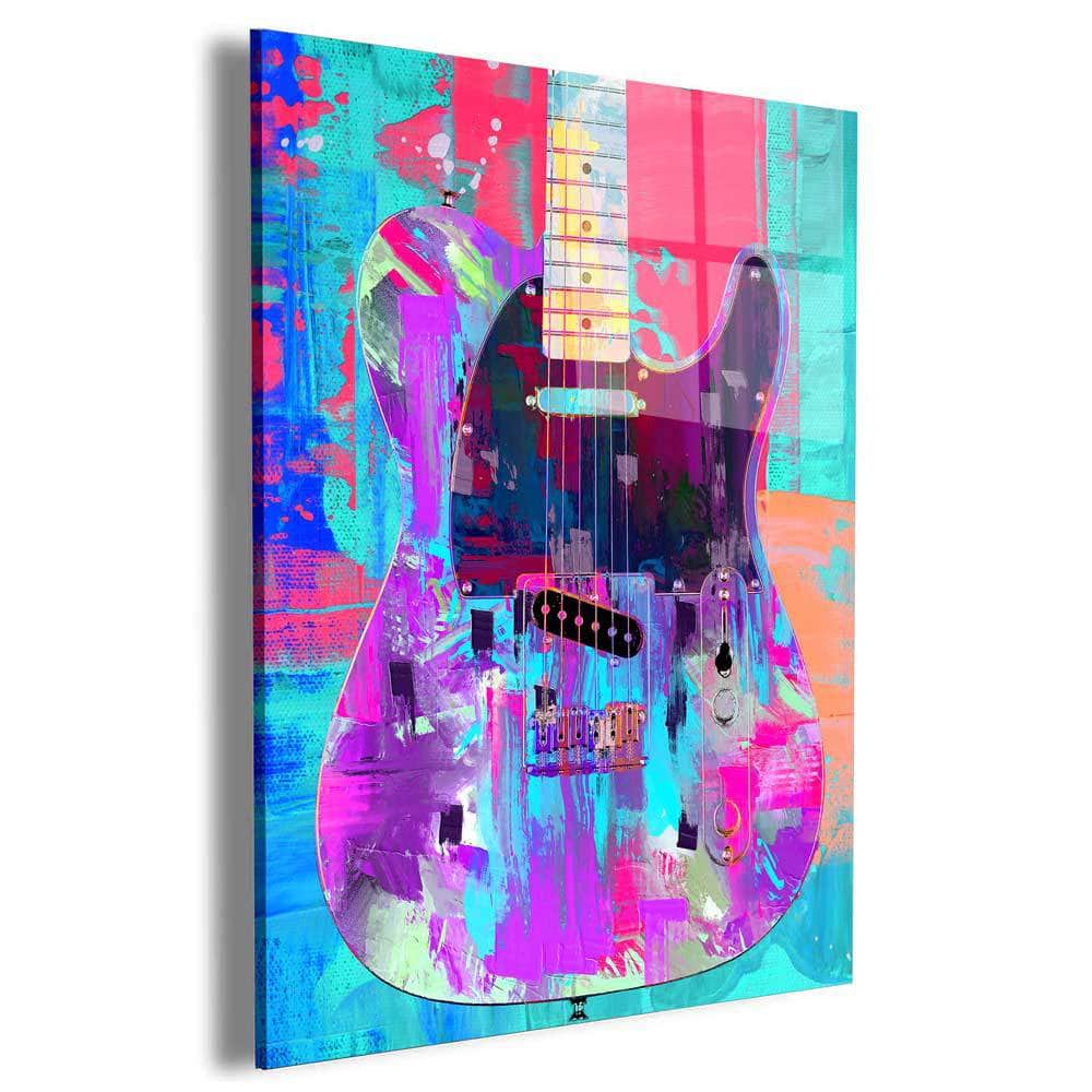 Painted Telecaster Wall Art – Canvas Freaks