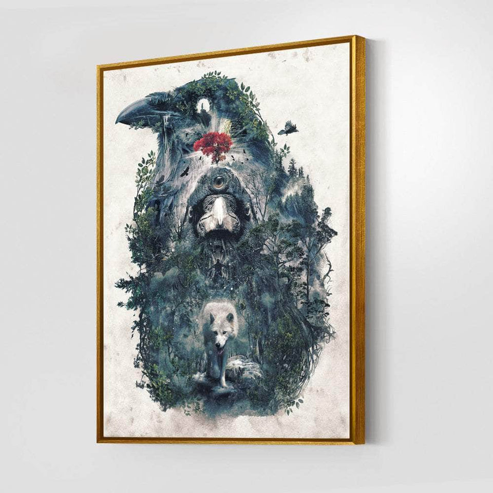 3 Eye Raven Wall Art – Canvas Freaks