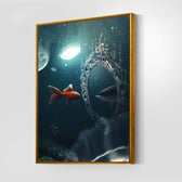 Shark and Goldfish Wall Art – Canvas Freaks