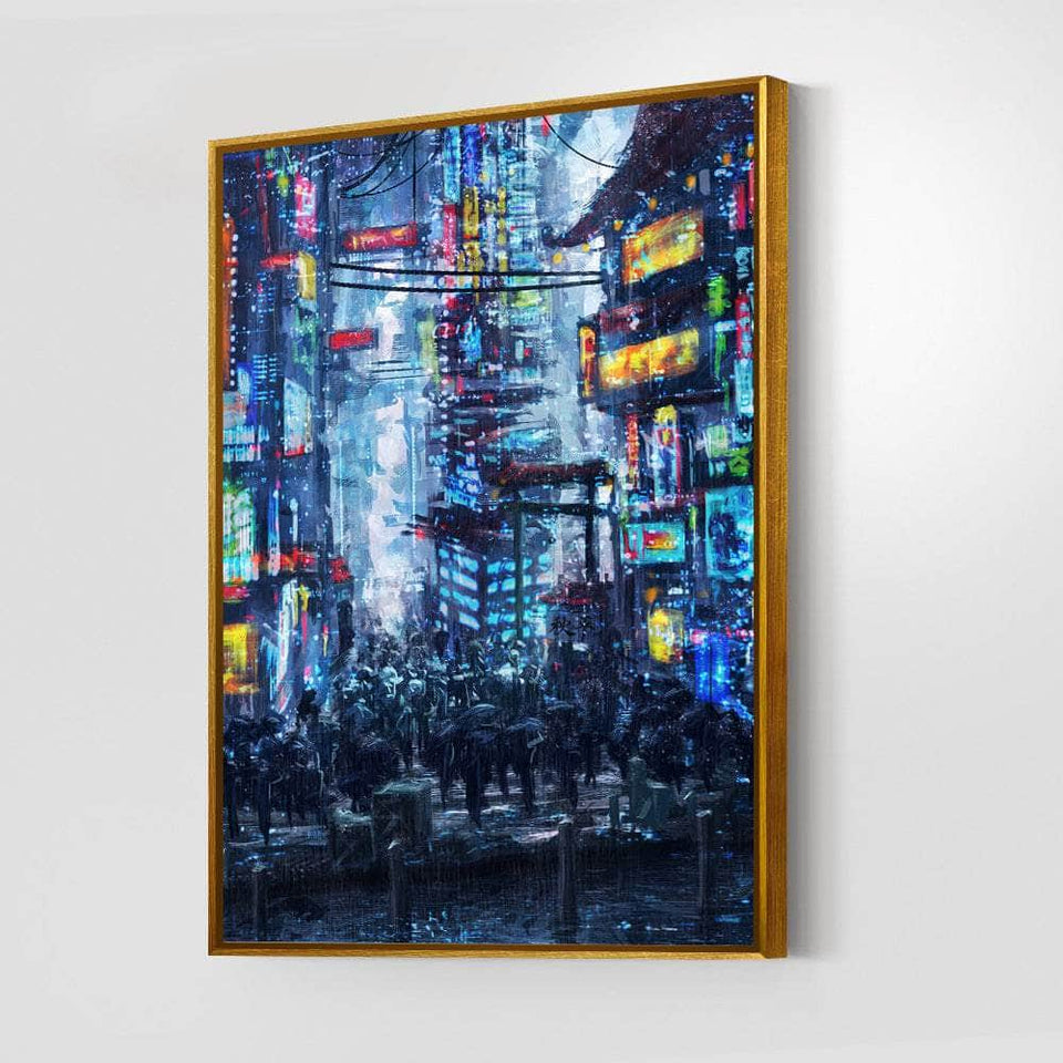 Cyberpunk City Wall Art – Canvas Freaks