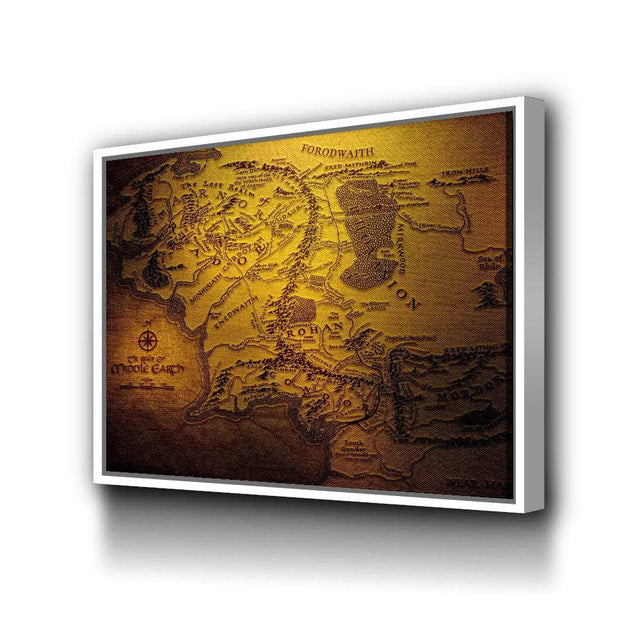 Map of Middle Earth Wall Art – Canvas Freaks