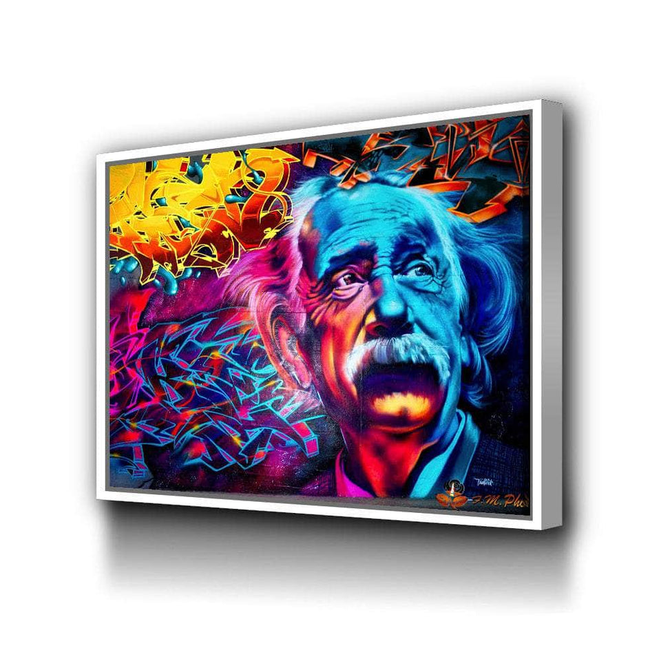 Psychedelic Einstein Wall Art – Canvas Freaks