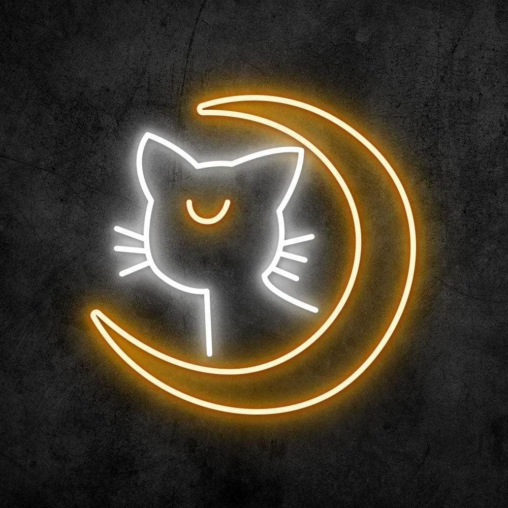 Lunar Kitty Neon Sign – Canvas Freaks