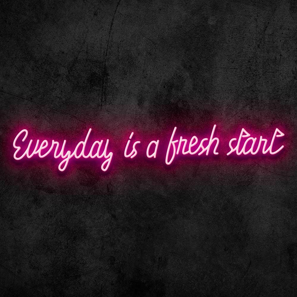 Fresh Start Neon Sign – Canvas Freaks