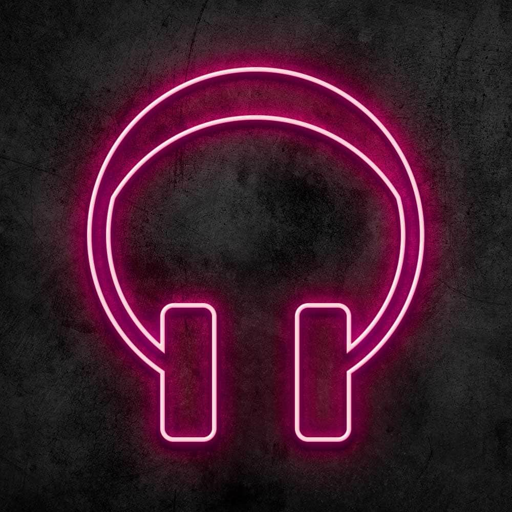 Headphones Neon Sign – Canvas Freaks