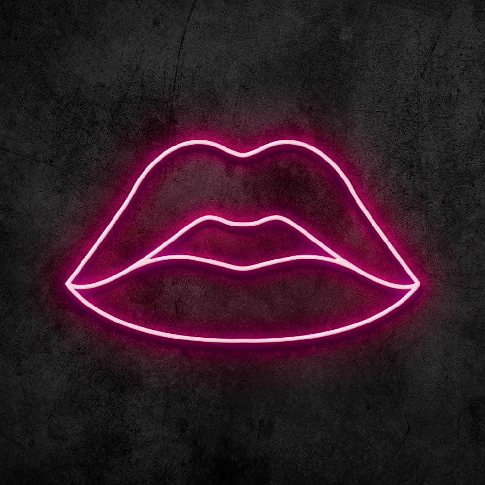 Pucker Up Neon Sign – Canvas Freaks