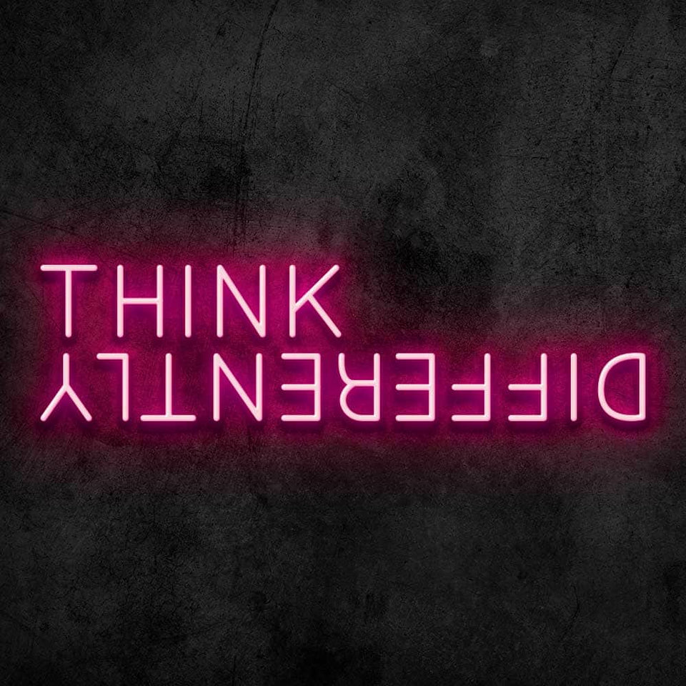 Think Differently Neon Sign – Canvas Freaks