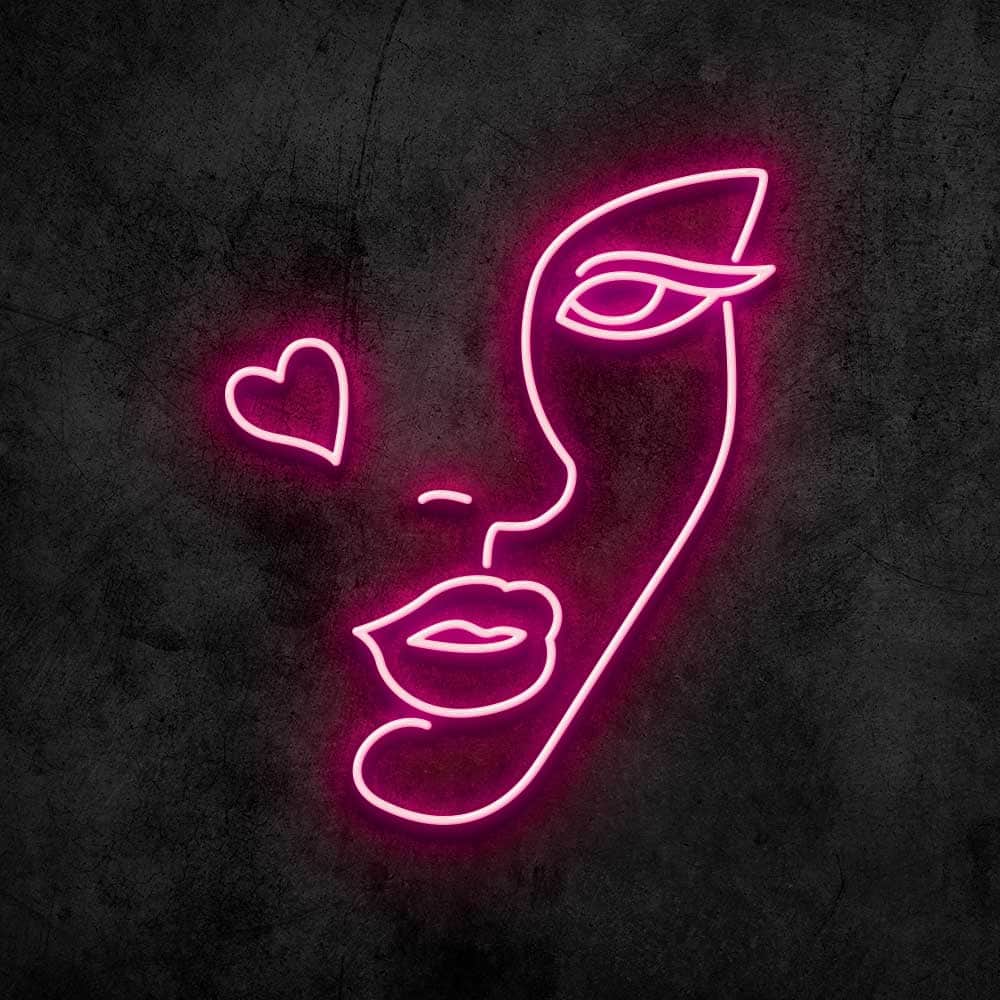 Cheeky Heart Neon Sign – Canvas Freaks