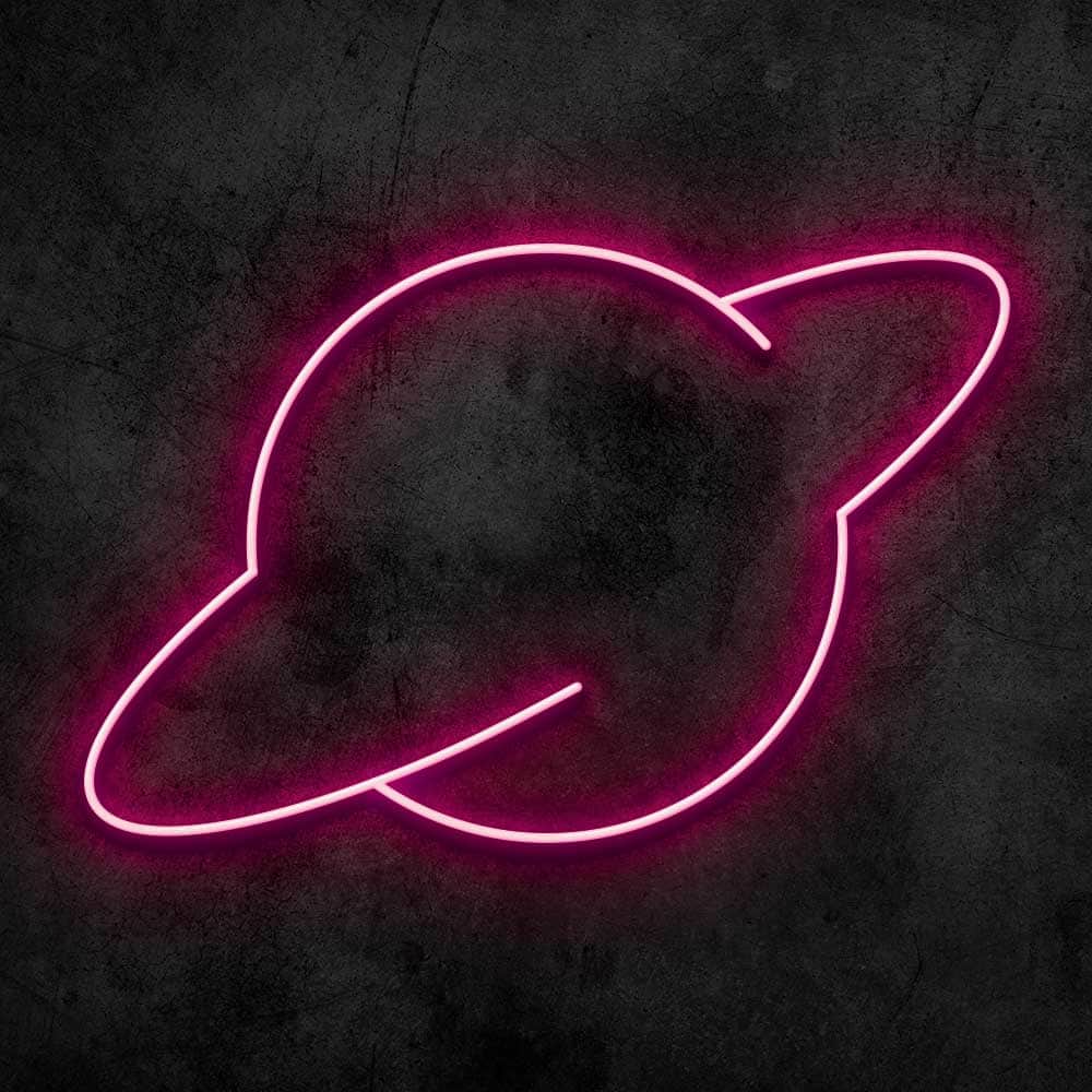 Saturn Neon Sign – Canvas Freaks