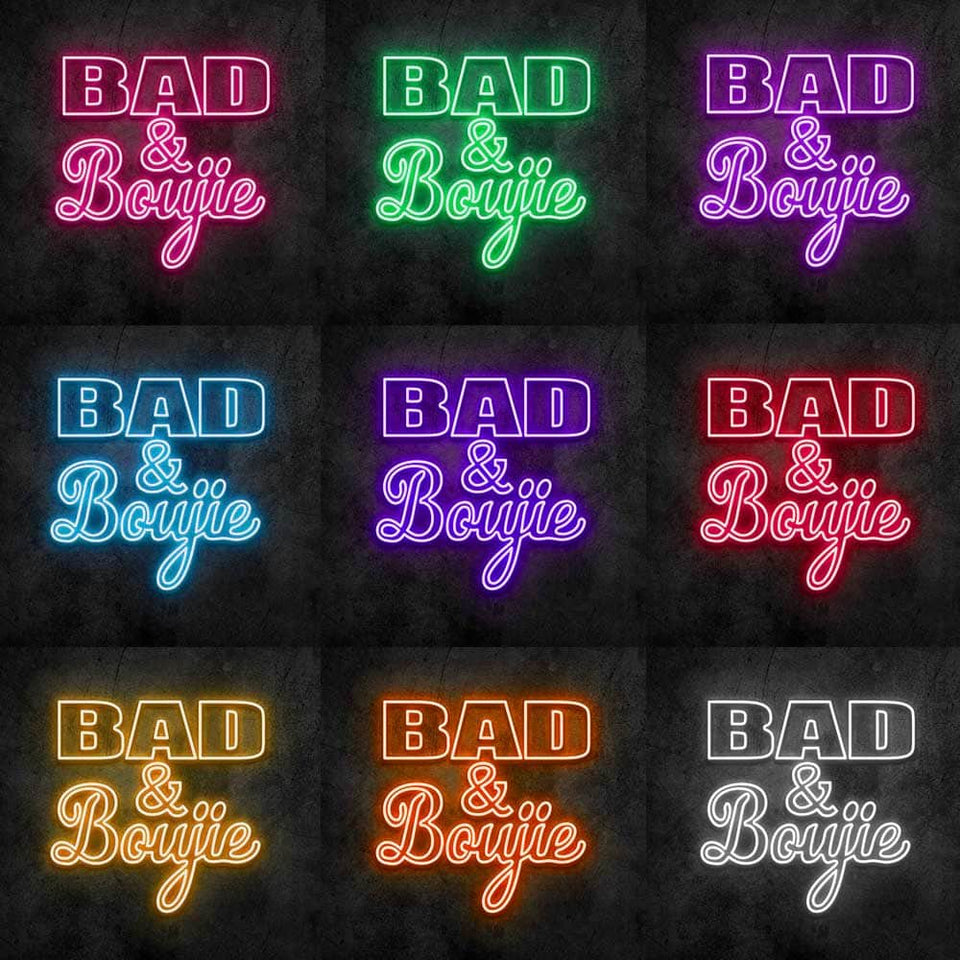 Bad and Boujie Neon Sign – Canvas Freaks