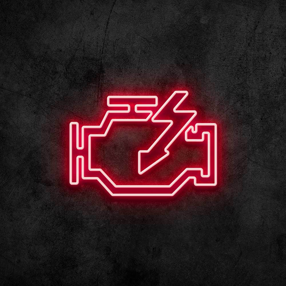 Check Engine Neon Sign – Canvas Freaks