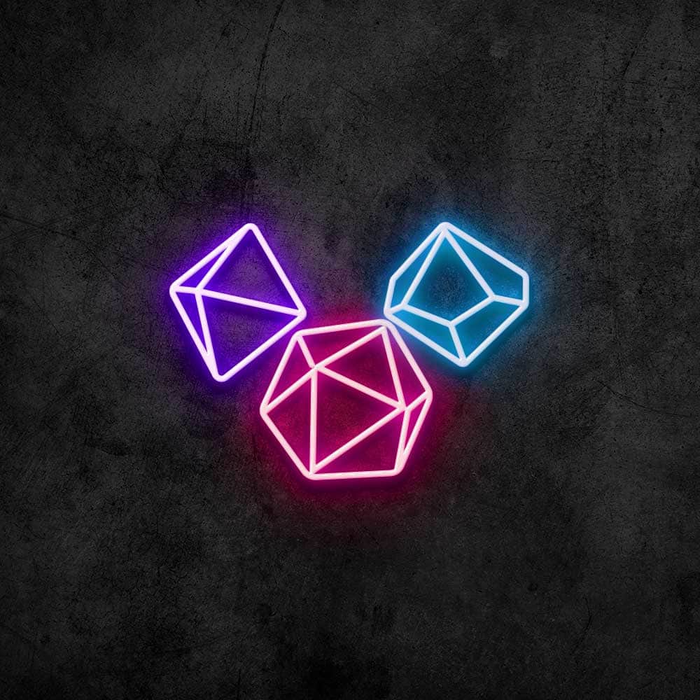 Gaming Dice Neon Sign – Canvas Freaks