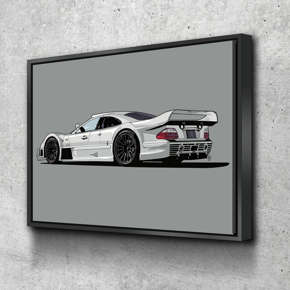 Mercedes CLK GTR Wall Art – Canvas Freaks