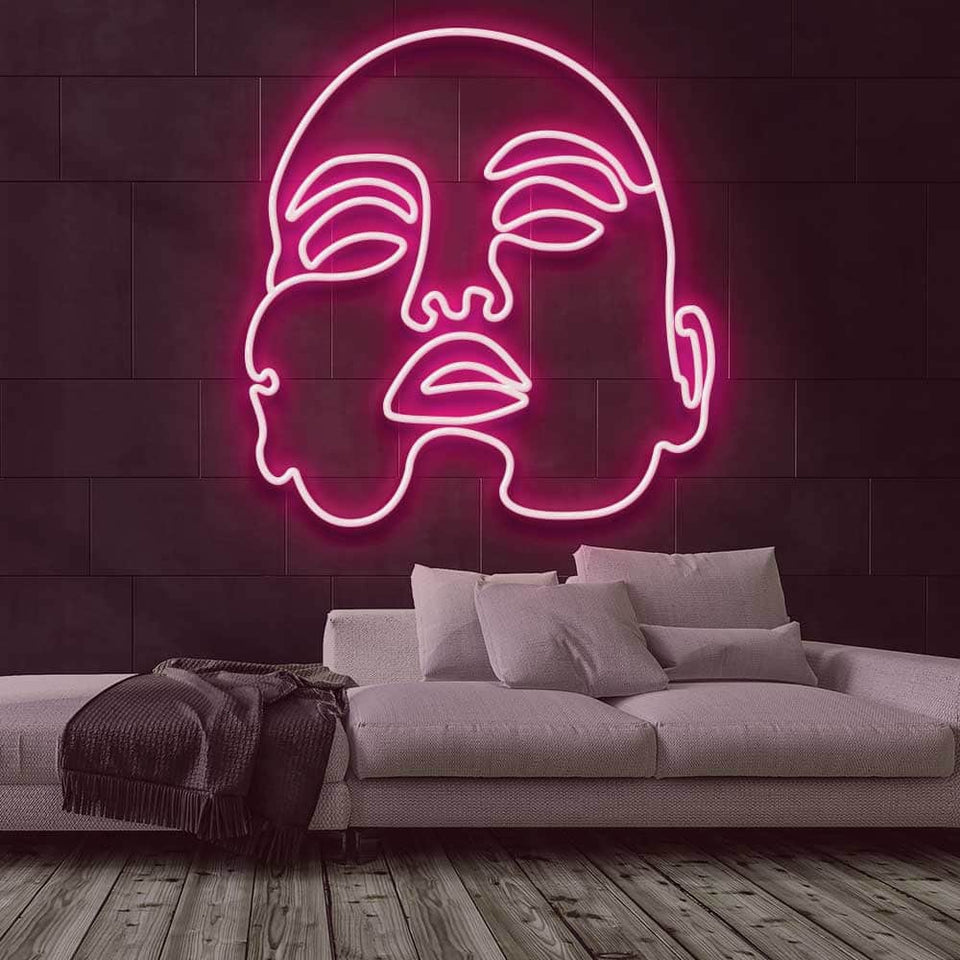 Face Neon Sign – Canvas Freaks