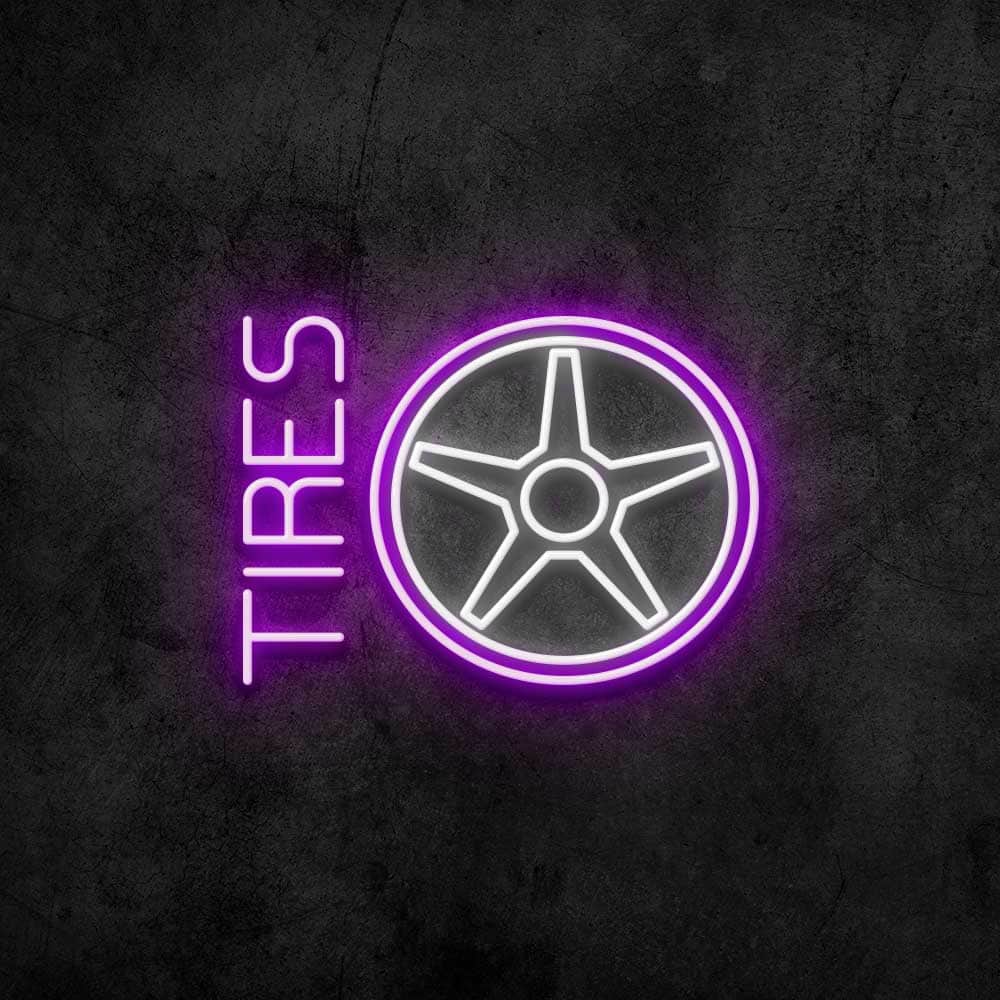 Tires Neon Sign – Canvas Freaks