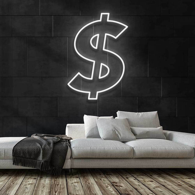 Dollar Sign Neon Sign – Canvas Freaks