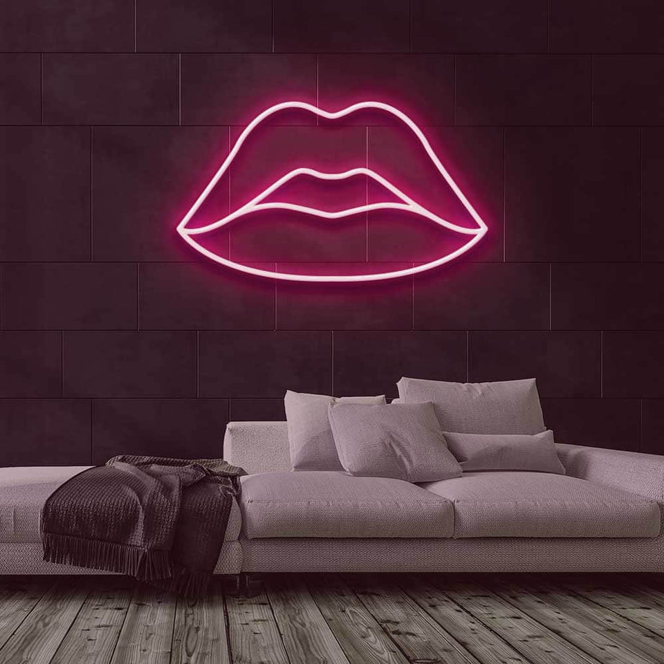 Pucker Up Neon Sign – Canvas Freaks